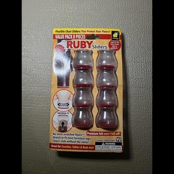 Other | Ruby Sliders Chair Covers Protect Hard Wood Floors Leg Covers ...